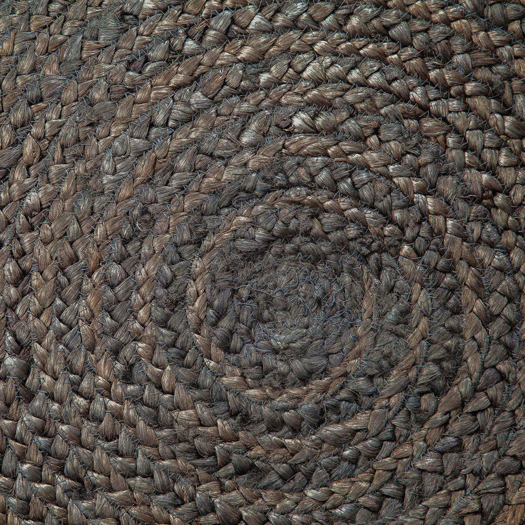 Kerala Gray Round Oval Jute Area Rug – Anji Mountain