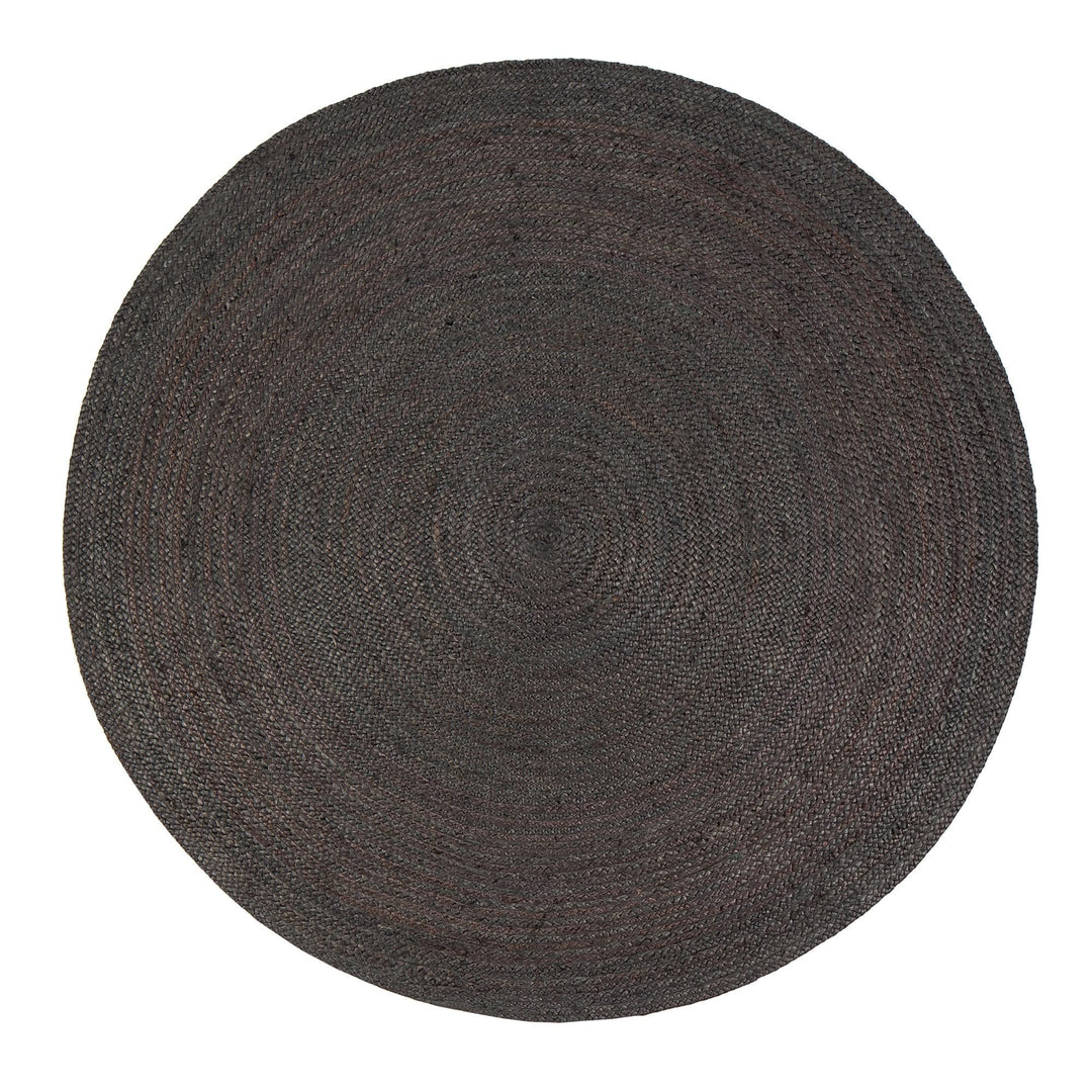 Kerala Ivory Round Oval Jute Area Rug – Anji Mountain