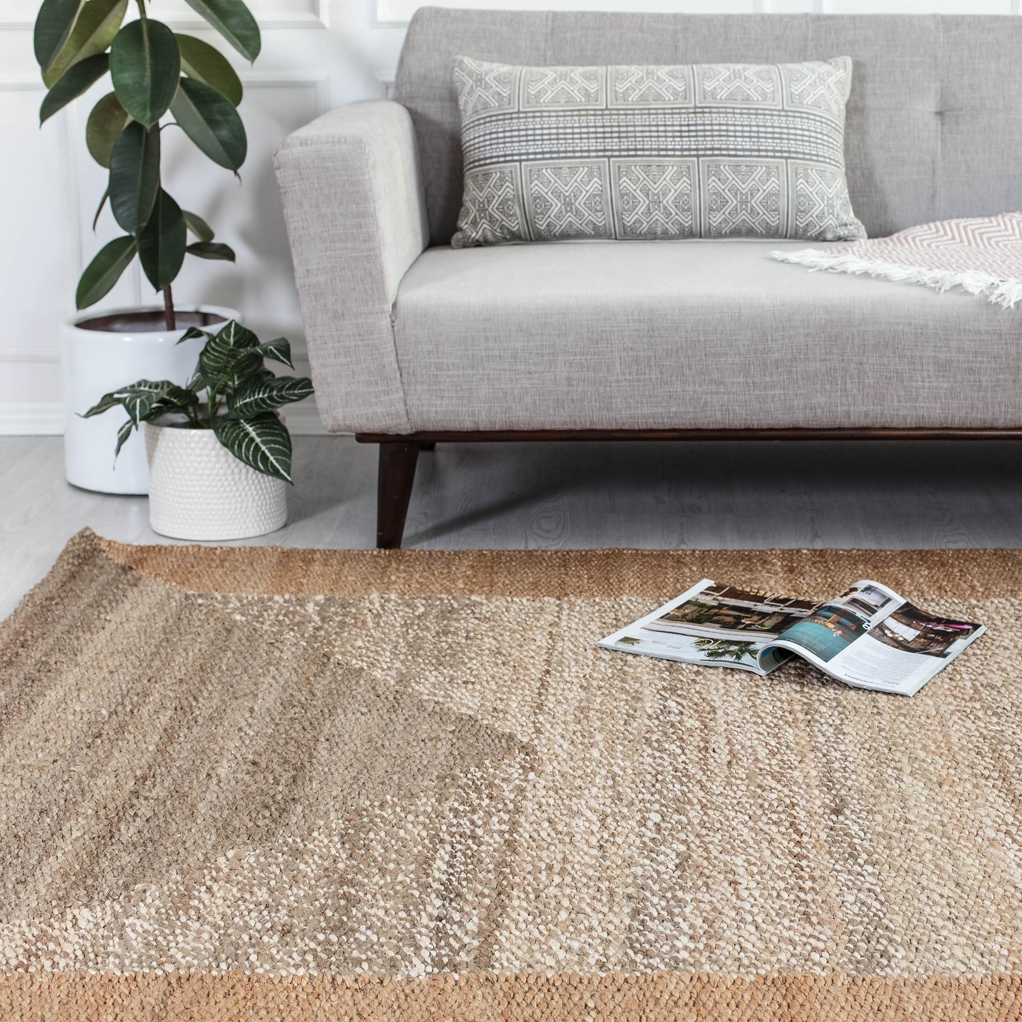 Eden Brown Tan Jute Area Rug – Anji Mountain