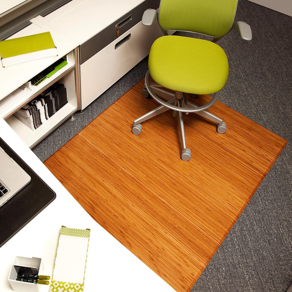 Anji Mountain Plush Bamboo Chair Mat No Lip