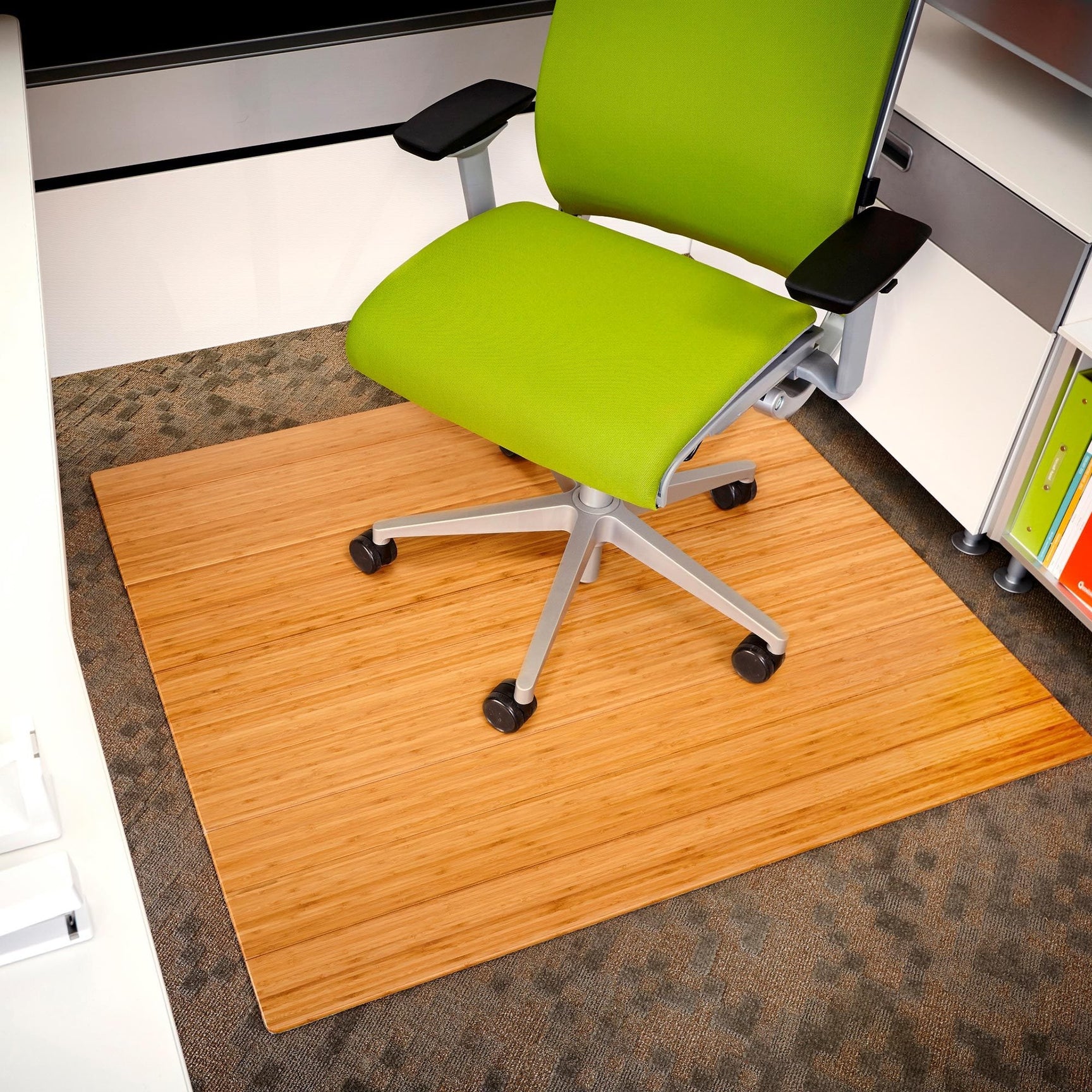 Anji Mountain Deluxe Bamboo Chair Mat No Lip
