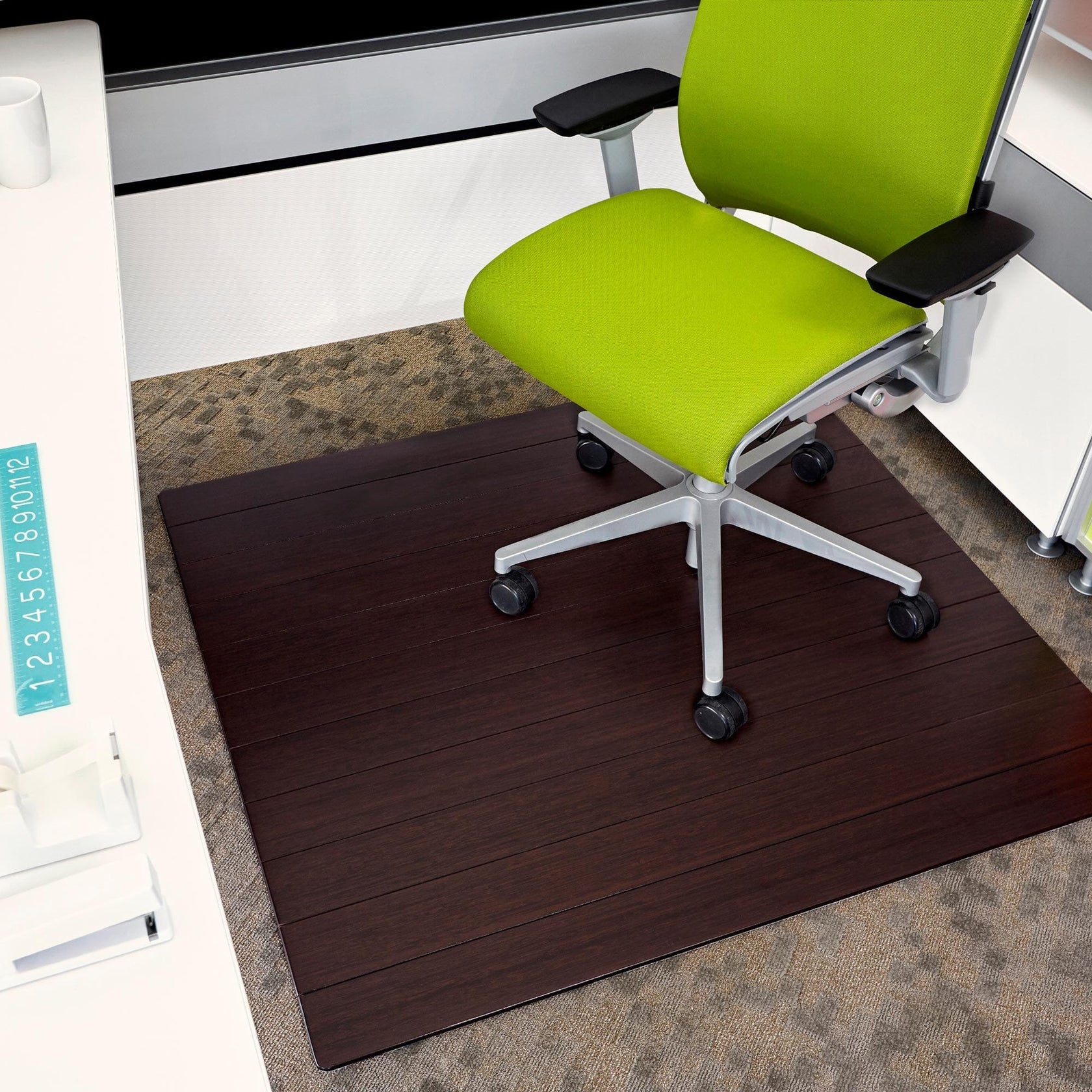 Anji Mountain Deluxe Bamboo Chair Mat No Lip